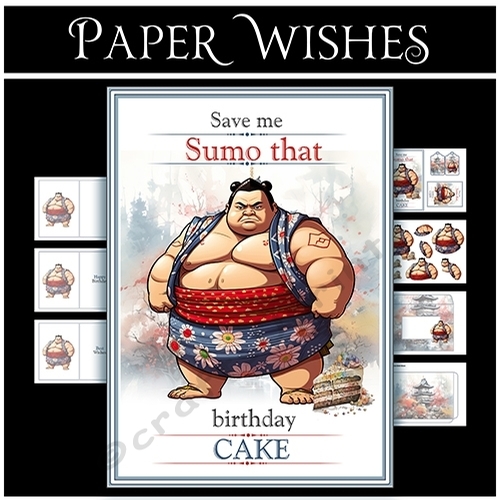 Save Me Sumo That Cake! - CUP1218851_1884 | Craftsuprint