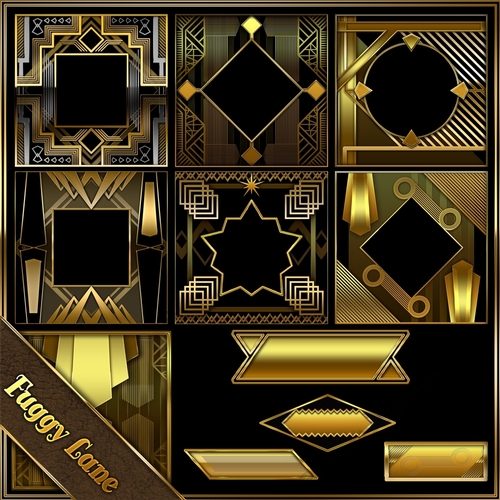 Art Deco Resource Frames And Tiles - CUP772592_1884 | Craftsuprint