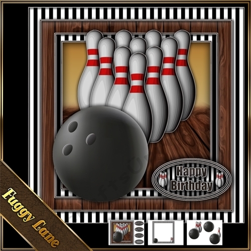 Bowling 8x8 Mini KIt - CUP779129_1884 | Craftsuprint