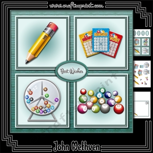 Bingo 8x8 Mini Kit - CUP945716_1884 | Craftsuprint