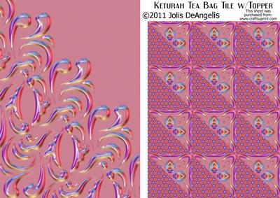 Keturah Tea Bag Tile with Card Topper - CUP263210_126 | Craftsuprint