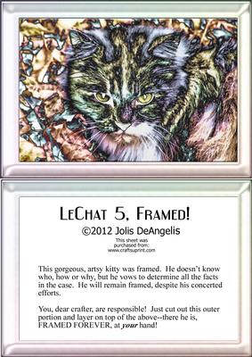 Lechat 5, Framed! A5 Quick Card - CUP309421_126 | Craftsuprint