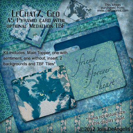 Lechat 9, Amis Du Coeur Pyramid Card - CUP311010_126 | Craftsuprint