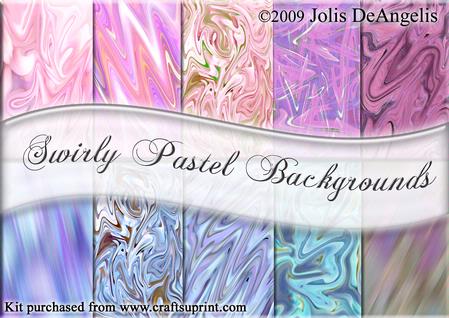 Swirly Pastels Background Kit - CUP33888_126 | Craftsuprint