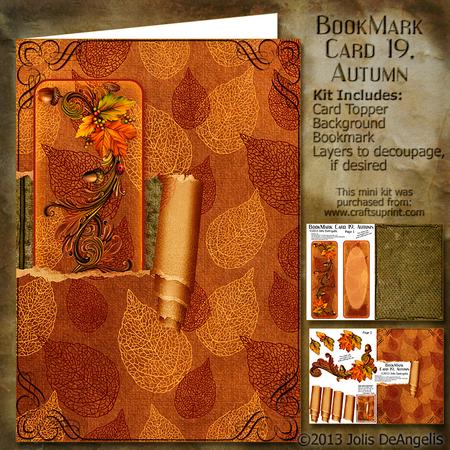 Bookmark Card 19, Autumn - CUP508990_126 | Craftsuprint