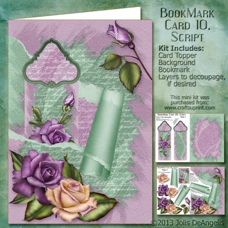 Bookmark Card 20, Script - CUP508991_126 | Craftsuprint