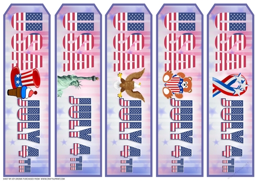 JJ USA JULY 4TH BOOKMARKS - CUP779195_3406 | Craftsuprint