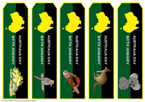 JJ AUSTRALIA DAY BOOKMARKS - CUP779219_3406 | Craftsuprint