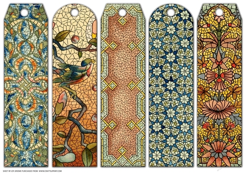 JJ ASSORTED STAINED GLASS BOOKMARKS 1 - CUP788990_3406 | Craftsuprint