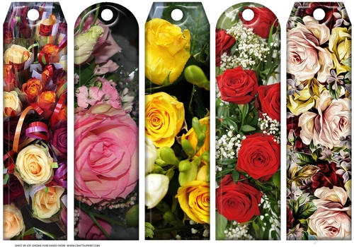JJ ASSORTED BOOKMARKS ROSES 2 - CUP846239_3406 | Craftsuprint