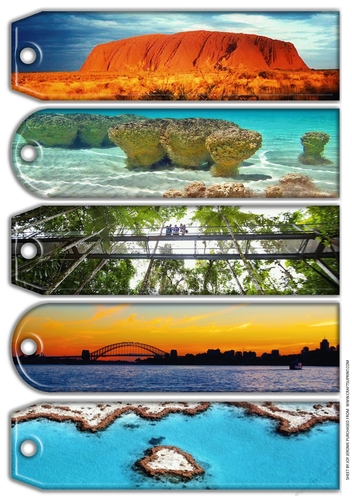 JJ ASSORTED BOOKMARKS AUSTRALIAN LANDMARKS 1 - CUP851114_3406 ...