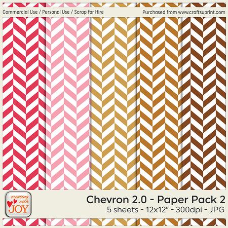 Chevron 2.0 Background Paper Pack 2 - CUP668386_2356 | Craftsuprint