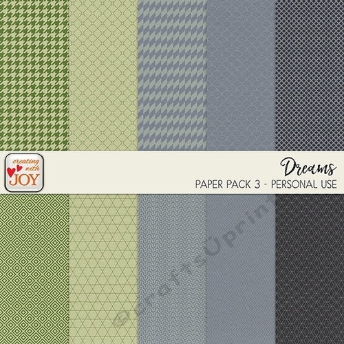 Dreams - 12x12 Patterned Papers in Green and Grey Shade - CUP776410 ...