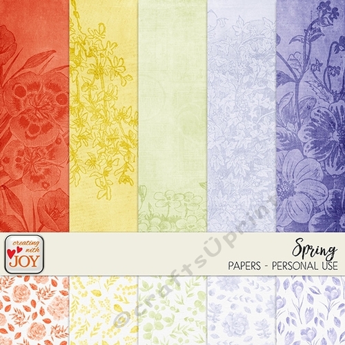 12x12 Spring Themed Scrapbook Papers - CUP787255_2356 | Craftsuprint