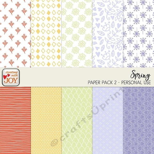 12x12 Spring Themed Scrapbook Patterned Papers - CUP787256_2356 ...