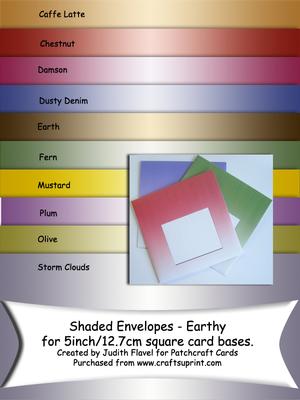 Shaded Envelopes - Earthy Squares - CUP122393_2 | Craftsuprint