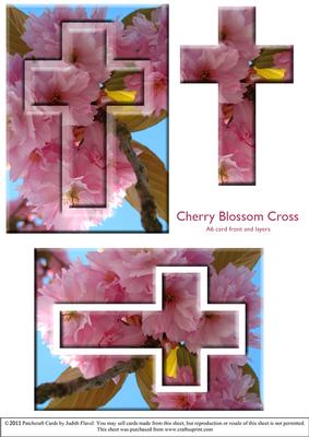 Cherry Blossom Cross - CUP201107_2 | Craftsuprint