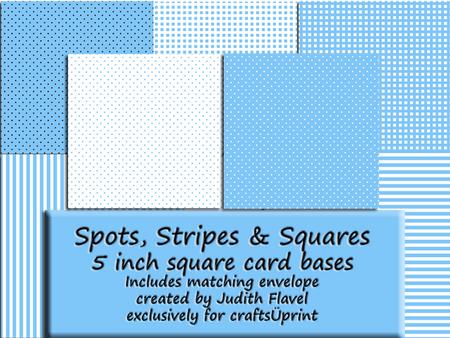 Spots, Stripes & Squares - Blue - CUP266396_2 | Craftsuprint