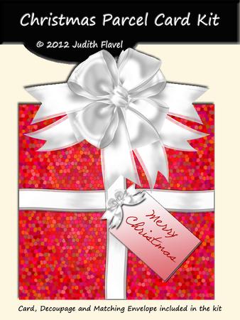 Christmas Parcel - Red & White - CUP355803_2 | Craftsuprint