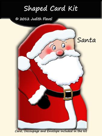 Shaped Card - Santa - CUP368958_2 | Craftsuprint
