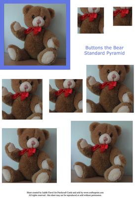 Buttons the Bear - Blue - CUP91903_2 | Craftsuprint
