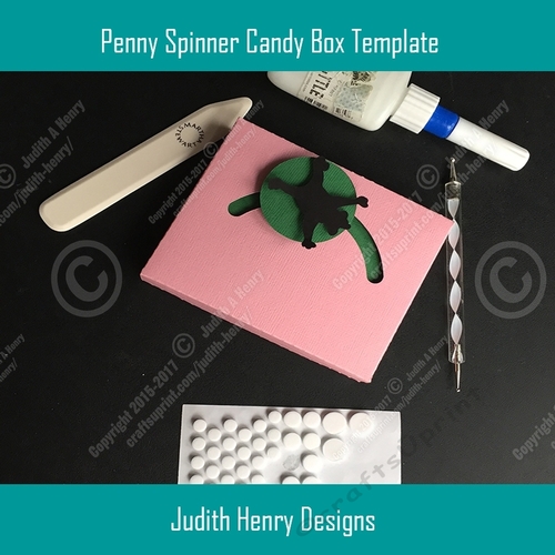 Treat box with a Spinning Slider Top - CUP1024998_2228 | Craftsuprint