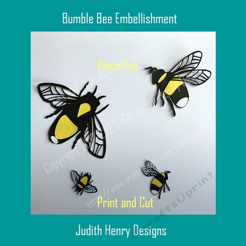 Bumble Bee Embellishments - CUP1041162_2228 | Craftsuprint