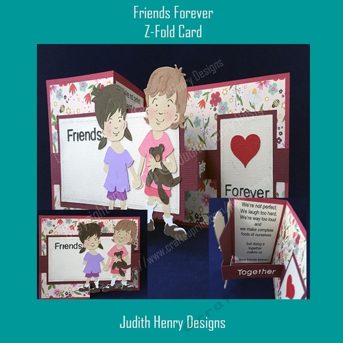 Friends Forever Z-Fold Card - CUP1062079_2228 | Craftsuprint