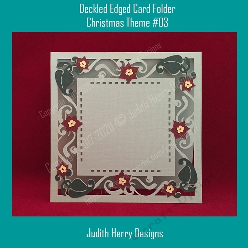 Deckled Edged Card Folder - Christmas Theme #03 - CUP1070628_2228 ...