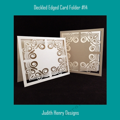 Deckled Edged Card Folder #14 - CUP1078962_2228 | Craftsuprint