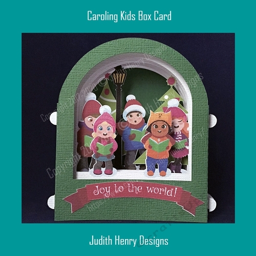 Caroling Kids Box Card - CUP1086806_2228 | Craftsuprint