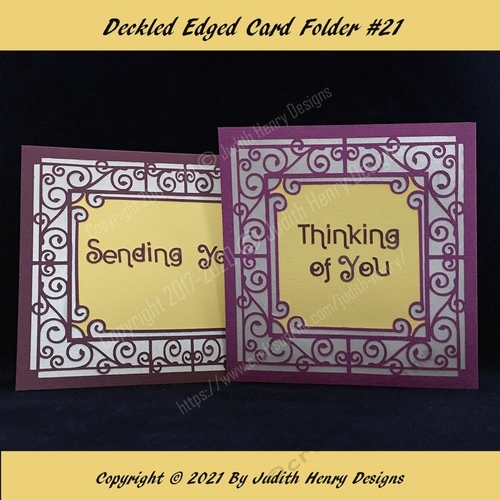 Deckled Edged Card Folder 21 - CUP1095286_2228 | Craftsuprint