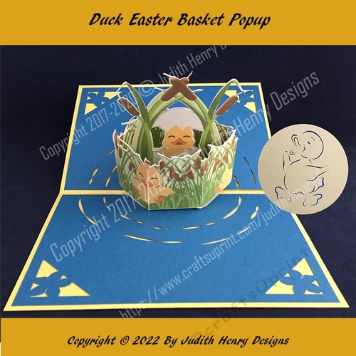Hatching Pond Duck Pop Up Card - CUP1147640_2228 | Craftsuprint