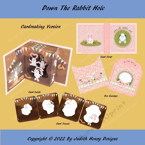Down The Rabbit Hole Tunnel Card - CUP1154227_2228 | Craftsuprint