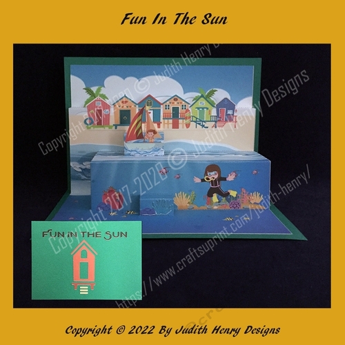 Fun In The Sun Popup Card - CUP1174836_2228 | Craftsuprint