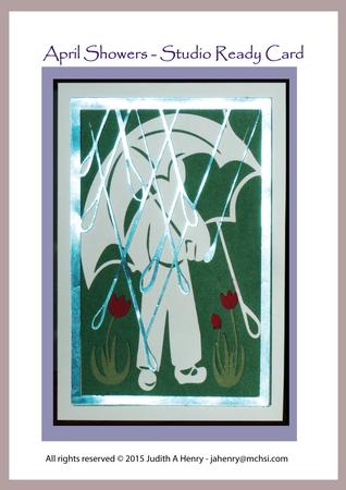 April Showers Umbrella Card - CUP710380_2228 | Craftsuprint