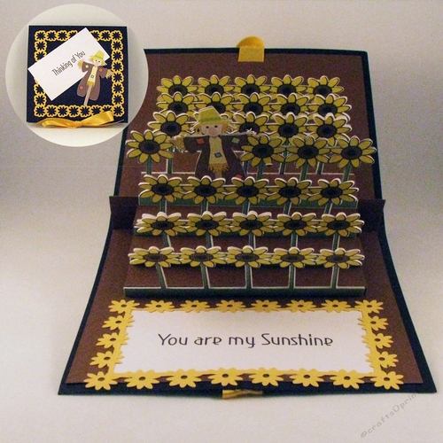 Scarecrow in a field of Sunflowers Pop Up Card - CUP714650_2228 ...