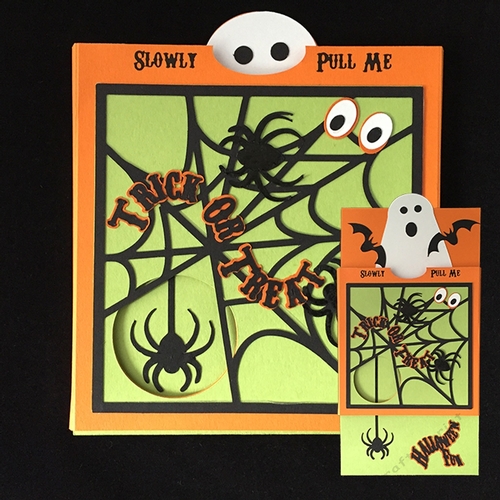 Halloween Spider Slider Card - CUP734778_2228 | Craftsuprint