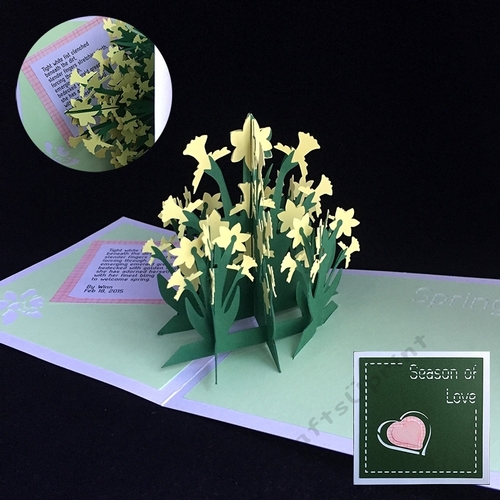March Daffodil Birthday Pop Up Card - CUP760397_2228 | Craftsuprint