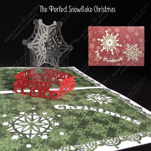 The Perfect Snowflake Christmas Pop Up Card - CUP912975_2228 | Craftsuprint
