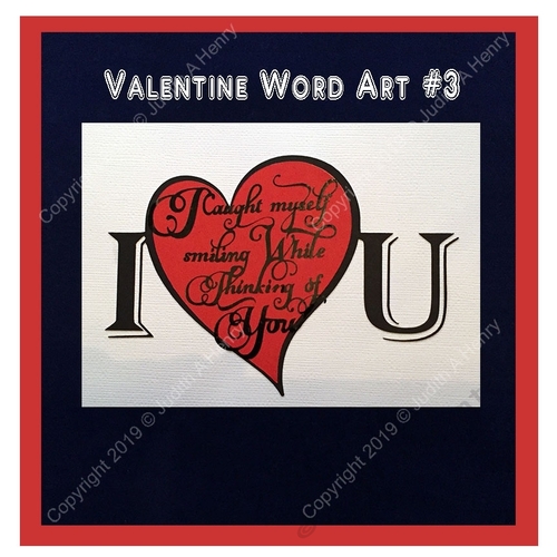 Valentine Word Art #3 - CUP939600_2228 | Craftsuprint