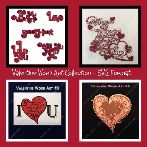 Valentine Word Art Collection - CUP944435_2228 | Craftsuprint