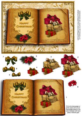 Xmas Book with Gifts - CUP221072_1065 | Craftsuprint