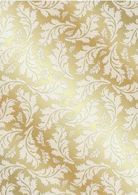 Gold Leaf Patterned A4 Paper - CUP330611_1065 | Craftsuprint