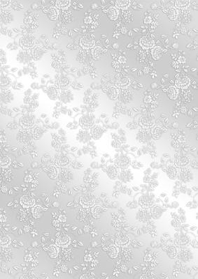 Silver Rose Embossed Satin Paper - CUP332797_1065 | Craftsuprint