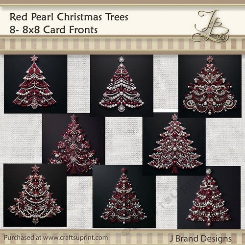 Red Pearl Christmas Tree - CUP1327465_95270 | Craftsuprint
