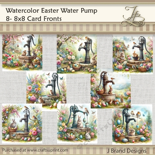Watercolor Easter Water Pump - CUP1358349_95270 | Craftsuprint