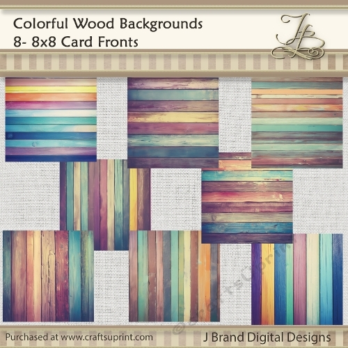 Colorful Wood Slat Background - CUP1362918_95270 | Craftsuprint