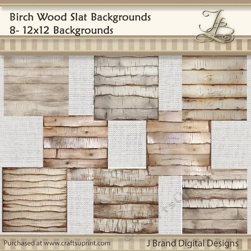 Birch Wood Slat Background - CUP1363889_95270 | Craftsuprint