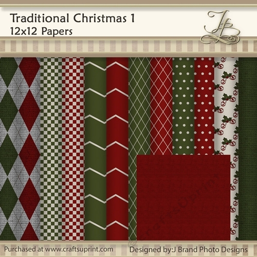 Traditional Christmas 1 Papers - CUP925975_95270 | Craftsuprint